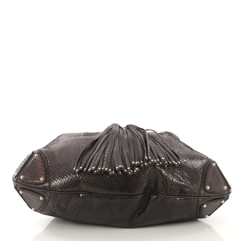 Gucci Indy Hobo Python Large at 1stDibs