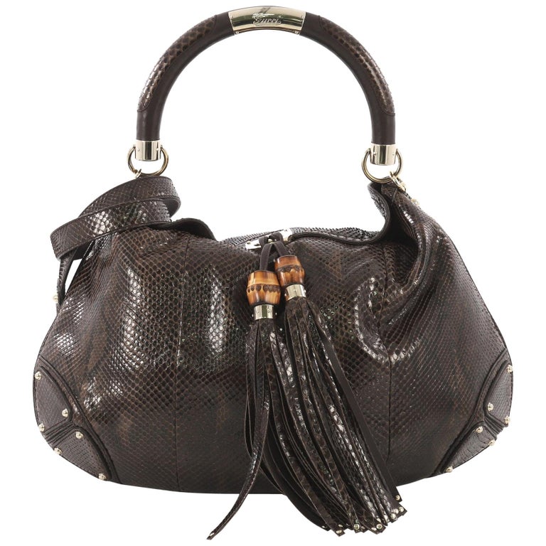 Gucci Indy Hobo Python Large at 1stDibs