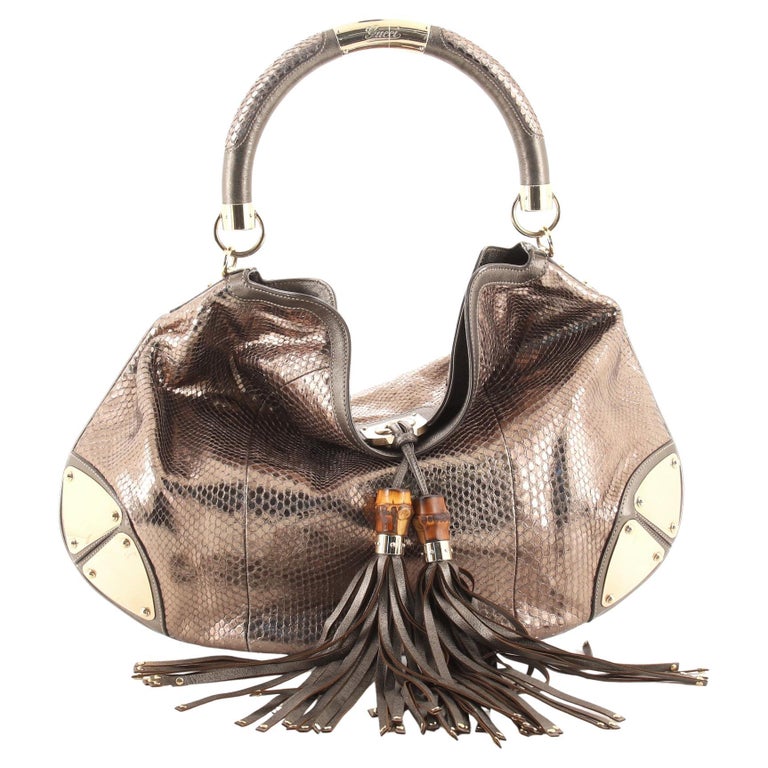 Gucci Indy Hobo Python Large at 1stDibs