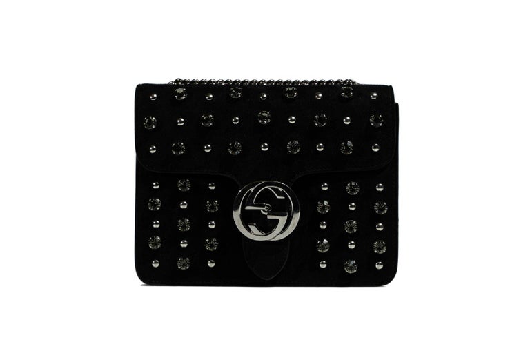 Gucci Interlocking Crystal Shoulder Bag For Sale at 1stDibs