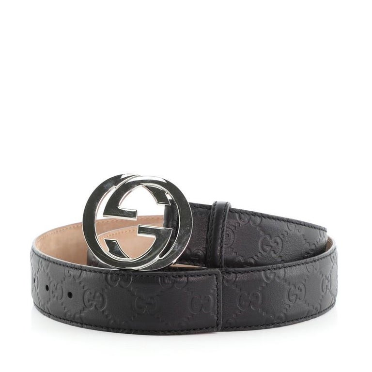 Gucci Interlocking G Belt Guccissima Leather Wide at 1stDibs | gucci belt