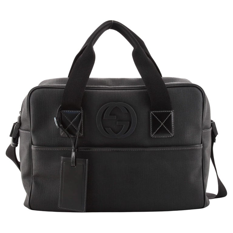 Gucci Interlocking G Briefcase GG Coated Canvas Large For Sale at 1stDibs