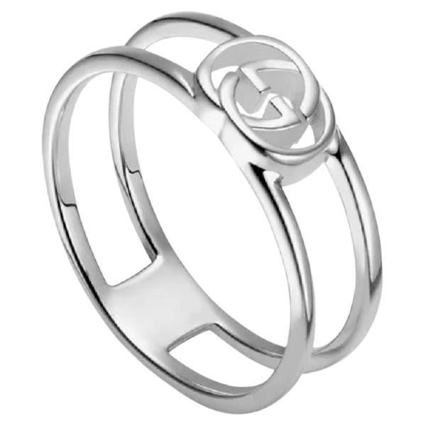 Gucci Silver Interlocking G Ring at 1stDibs | gucci interlocking g ring ...