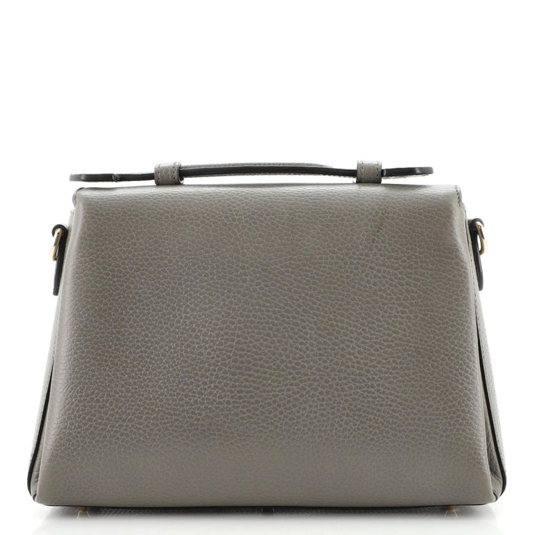 Gucci Interlocking Top Handle Bag (Outlet) Leather Small at 1stDibs