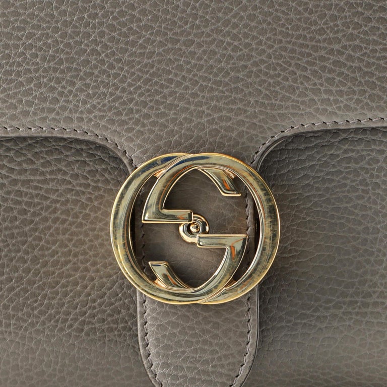 Gucci Interlocking Top Handle Bag (Outlet) Leather Small at 1stDibs