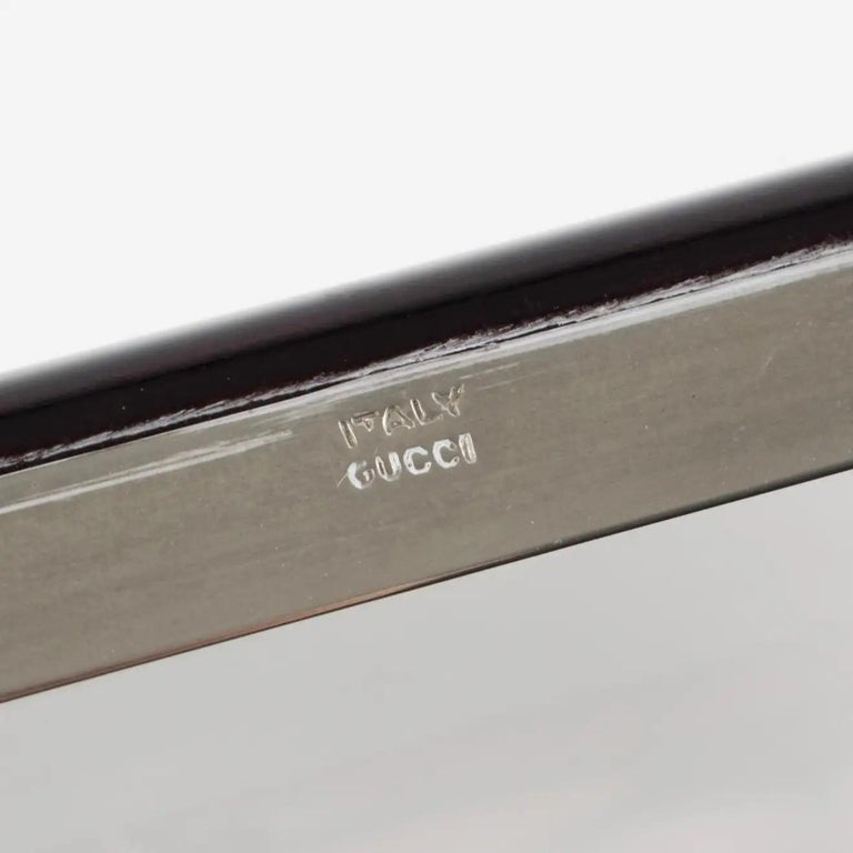 Gucci Italy Chrome Picture Frame with Nautical Design For Sale at 1stDibs