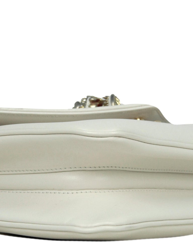 Gucci Ivory Leather Medium Rajah Shoulder/Crossbody Bag rt. $2,600 For ...
