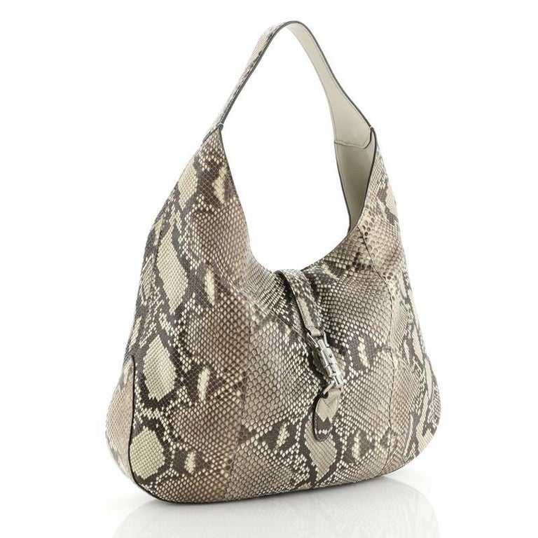 Gucci Jackie Soft Hobo Python Large at 1stDibs