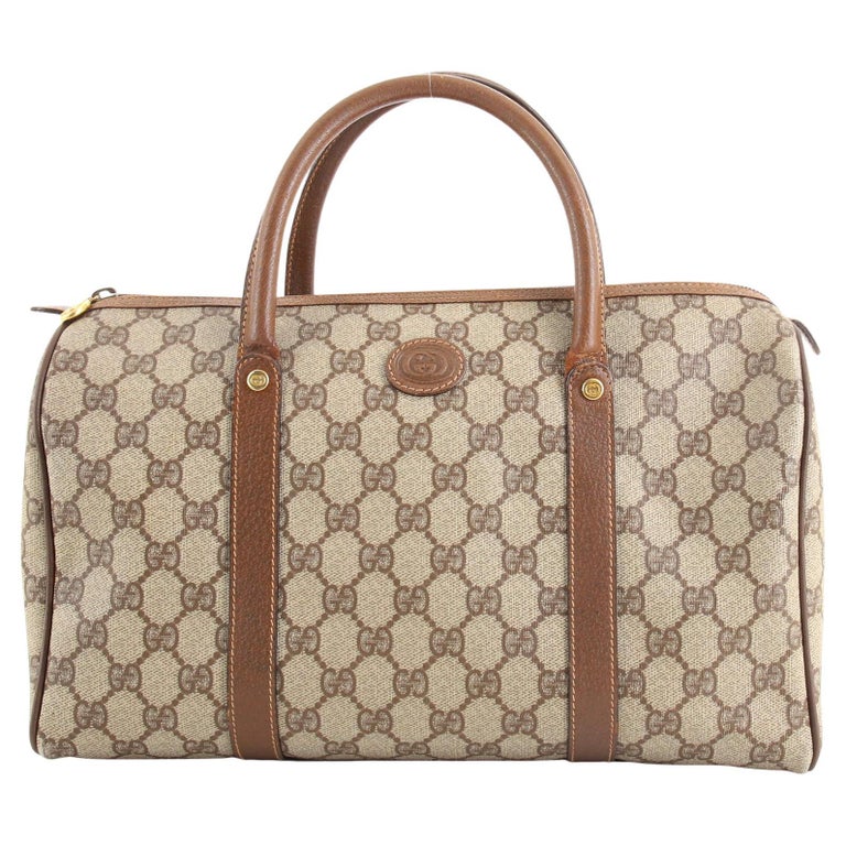 Gucci Joy Boston Bag GG Coated Canvas Medium For Sale at 1stDibs