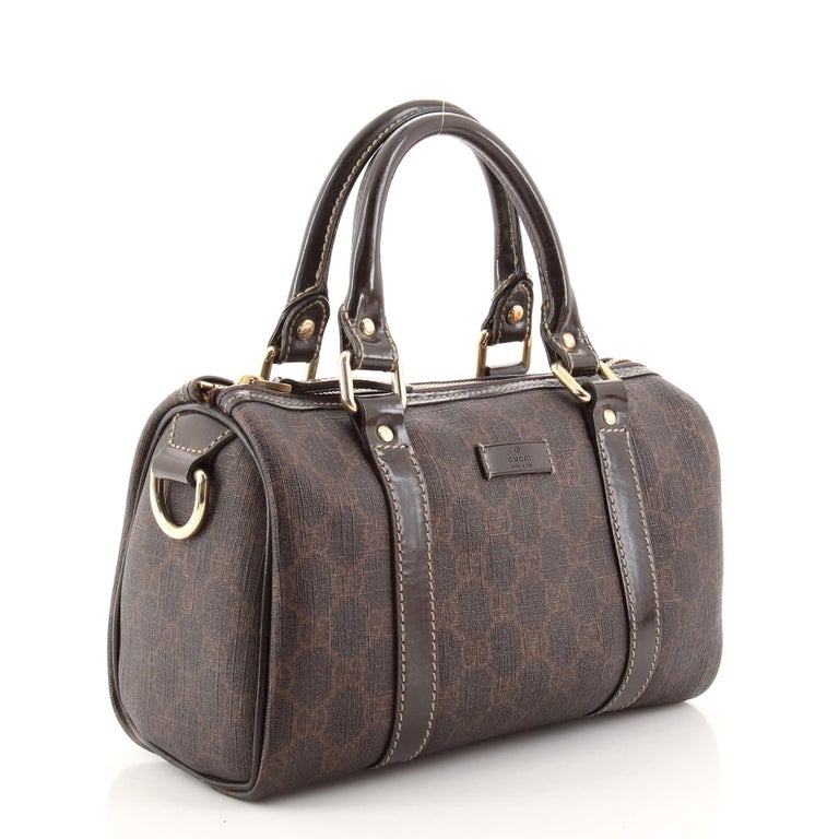 Gucci Joy Boston Bag GG Coated Canvas Small For Sale at 1stDibs