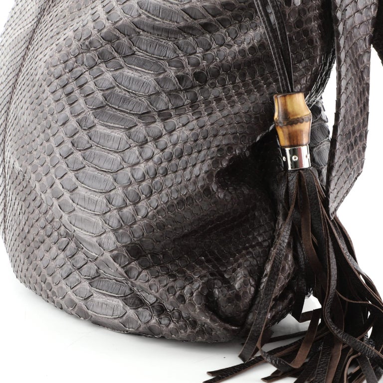Gucci Jungle Hobo Python Medium at 1stDibs