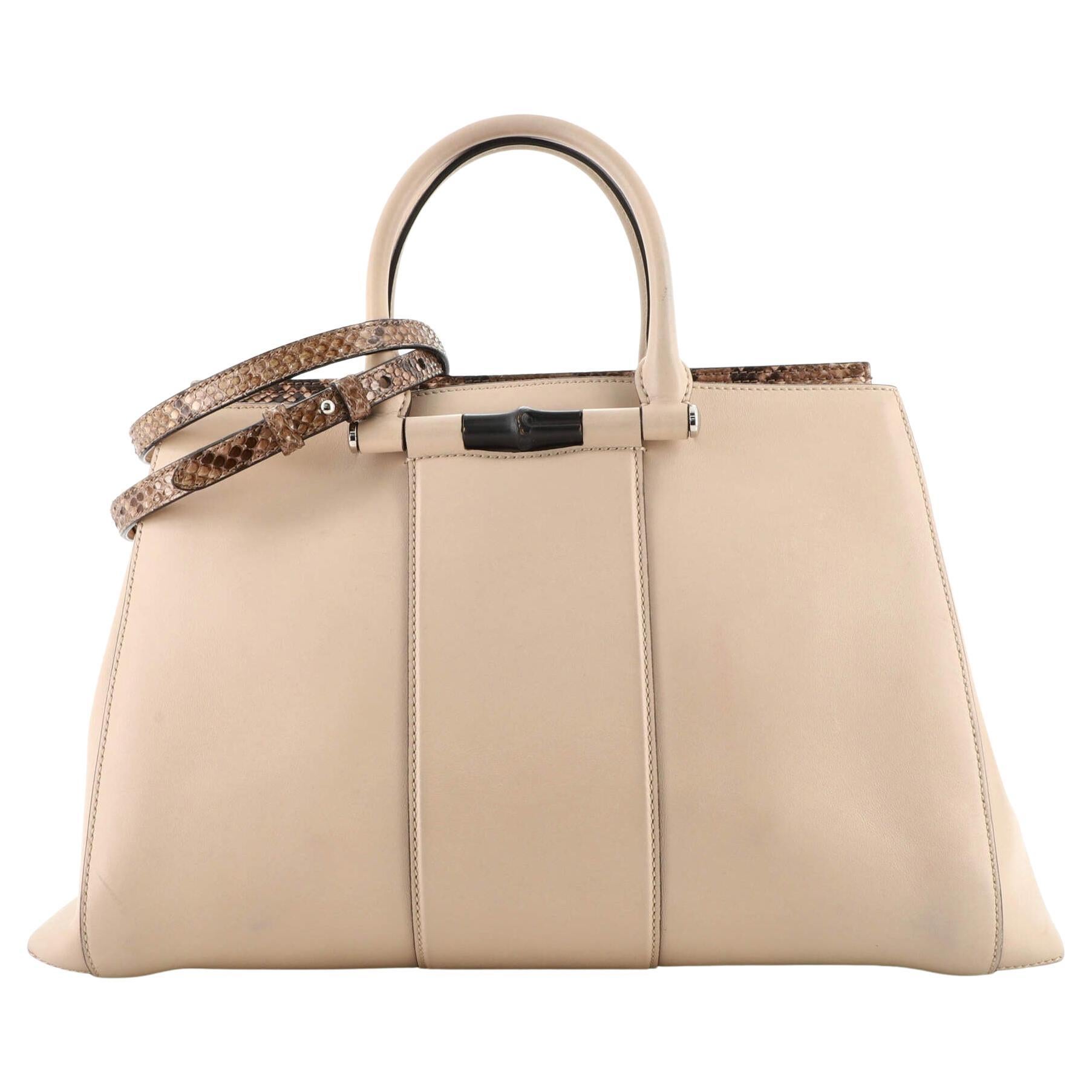 Gucci Pink with Brown Suede Leather Jackie Italy w/ Dust Bag at 1stDibs