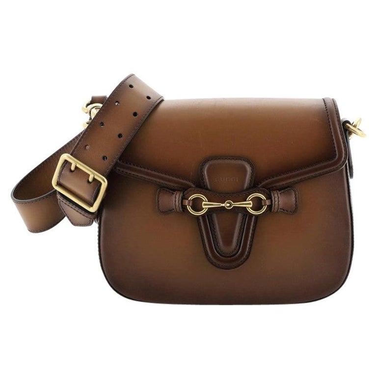 Gucci Lady Web Shoulder Bag Leather Medium at 1stDibs | gucci lady web brown leather