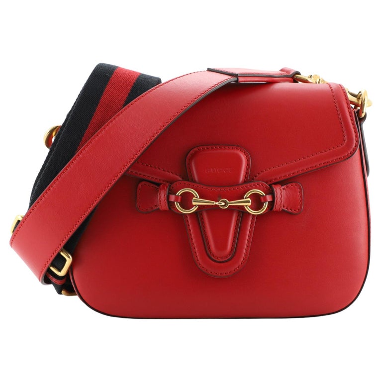 Gucci Lady Web Shoulder Bag Leather Medium at 1stDibs