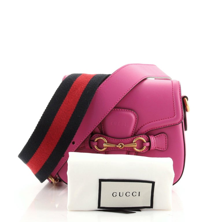 Gucci Lady Web Shoulder Bag Leather Small at 1stDibs