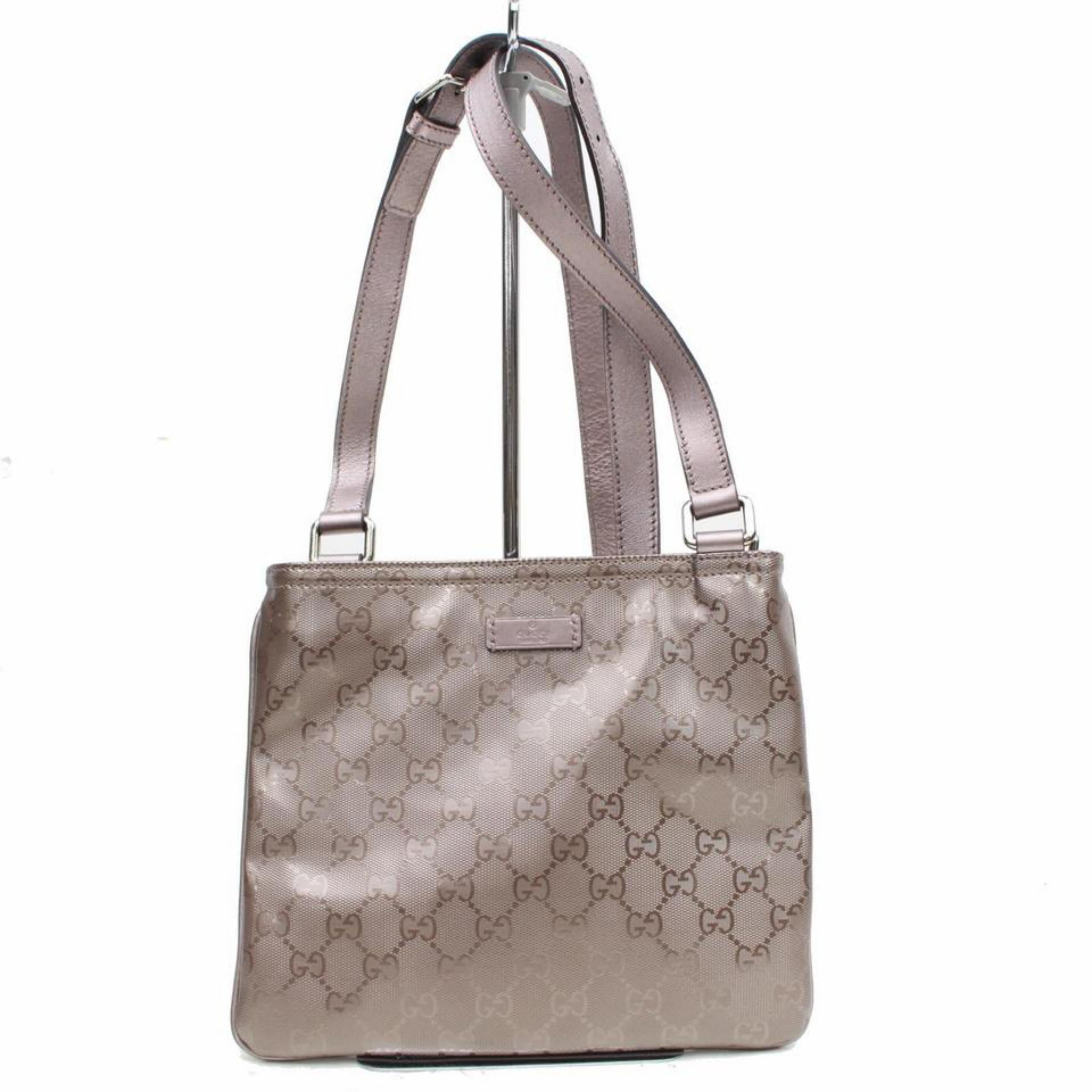Gucci Lavender Monogram Gg Imprime Messenger 868942 Purple Patent ...