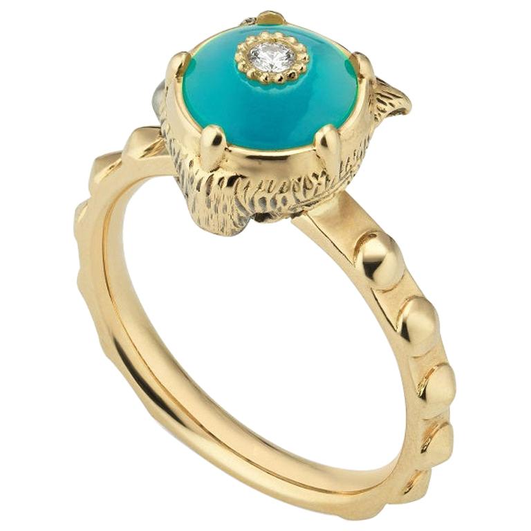Gucci Le Marché des Merveilles Turquoise Ladies Ring YBC502868003 For ...