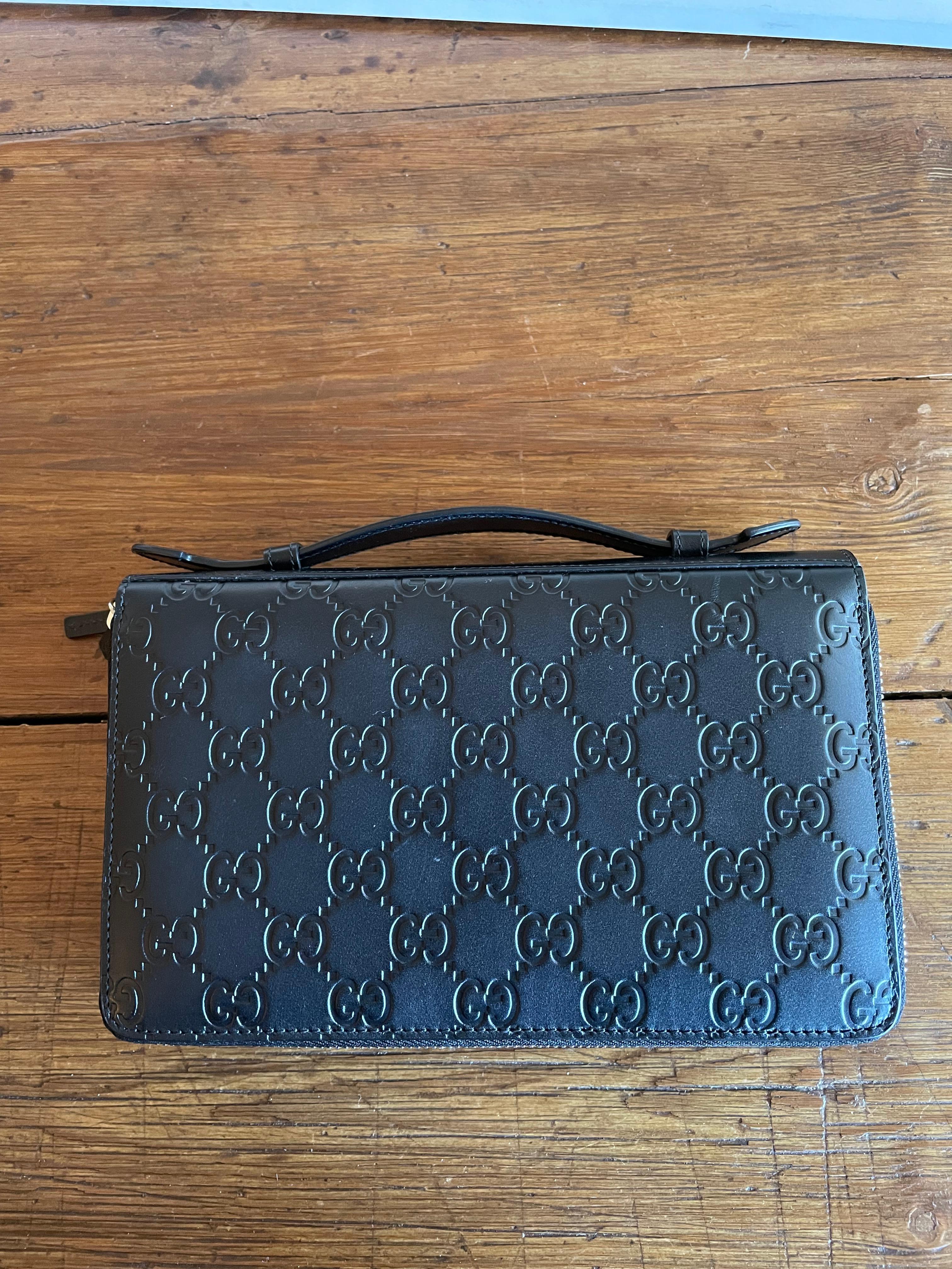 Gucci leather organizer at 1stDibs