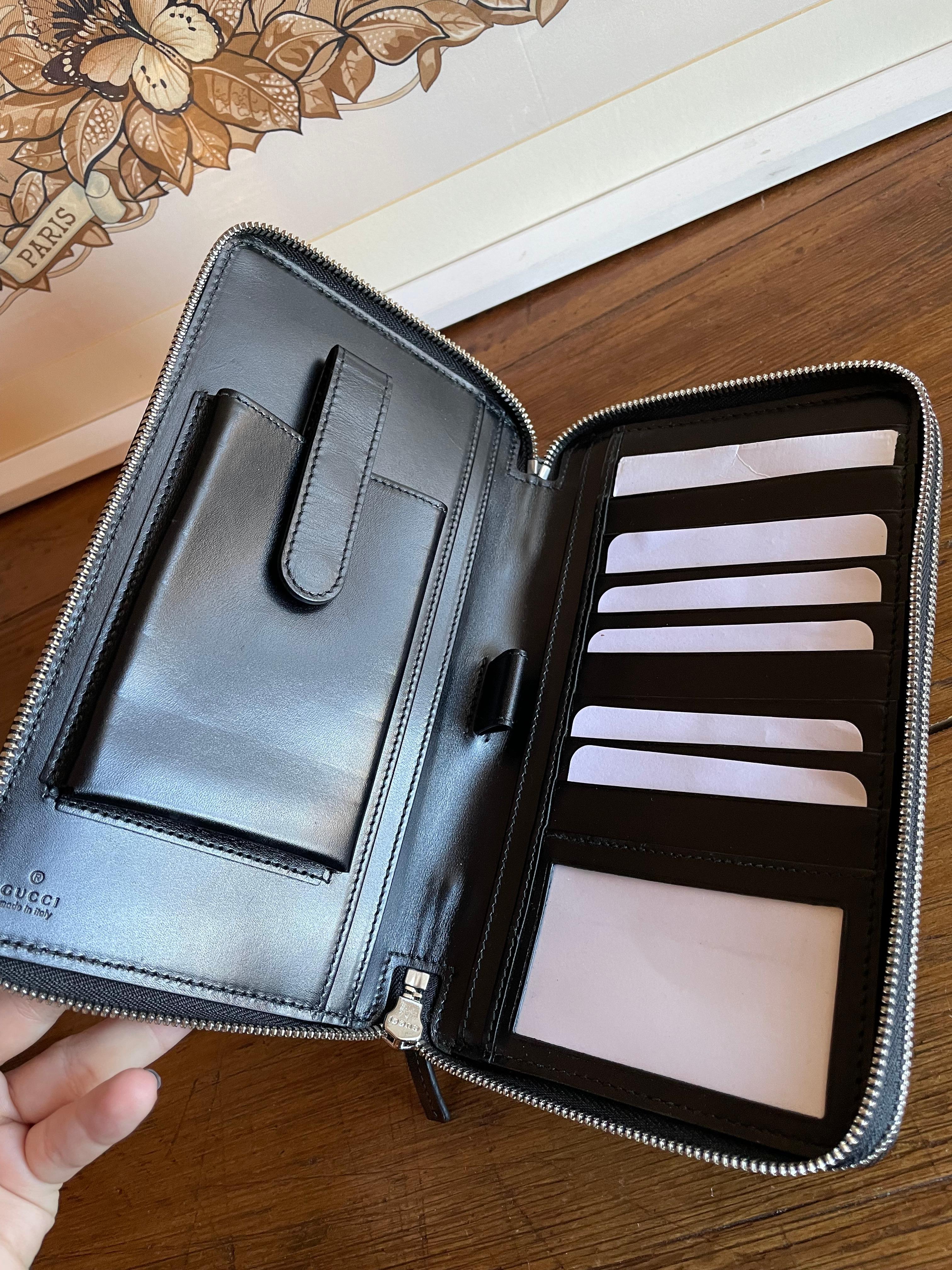Gucci leather organizer at 1stDibs