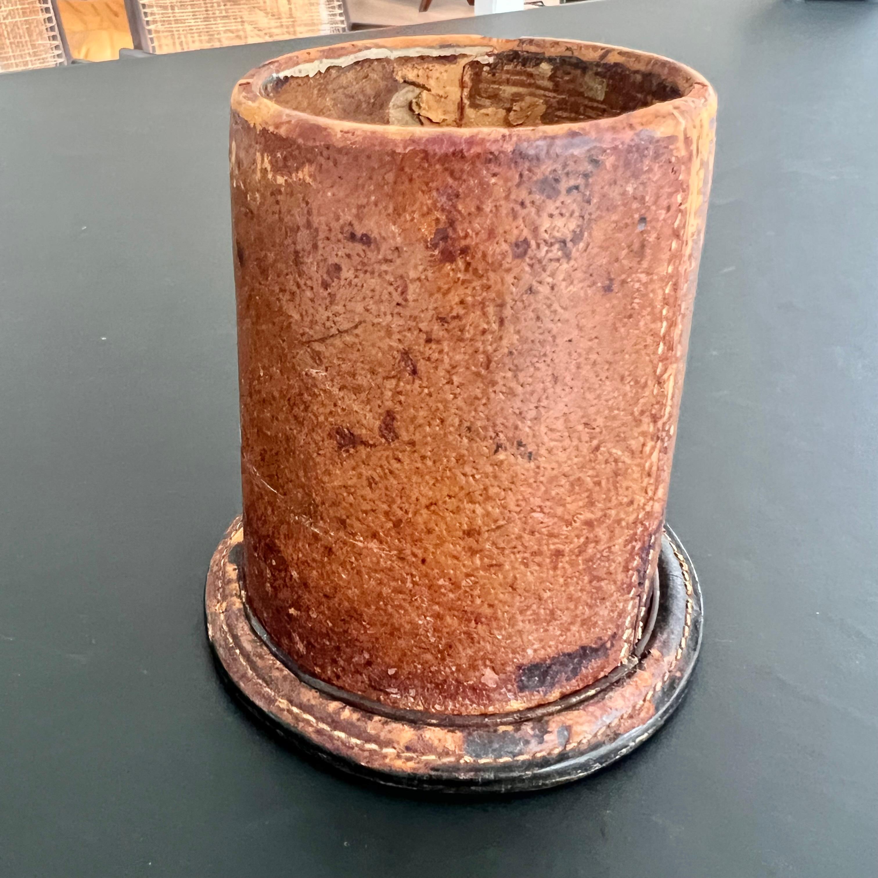 Gucci Leather Pen Holder, 1980s Italy For Sale at 1stDibs