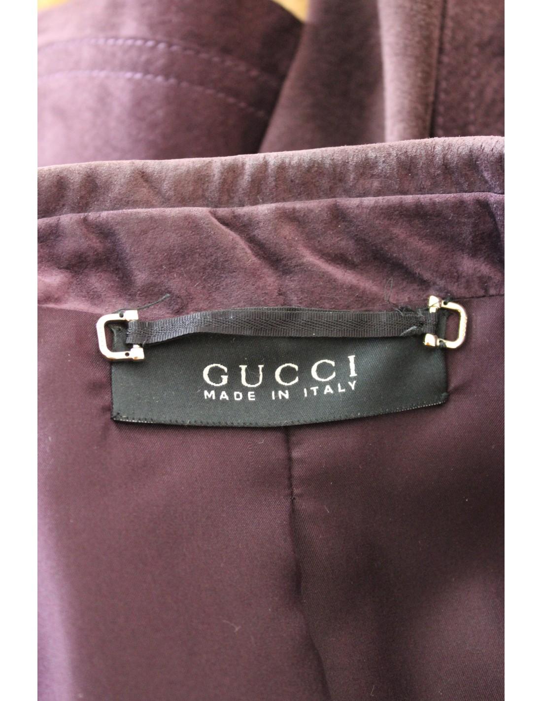 Gucci Leather Suede Fitted Plum Jacket at 1stDibs | plum leather jacket