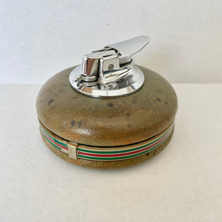 Gucci Leather Table Lighter at 1stDibs | vintage table lighter, table ...