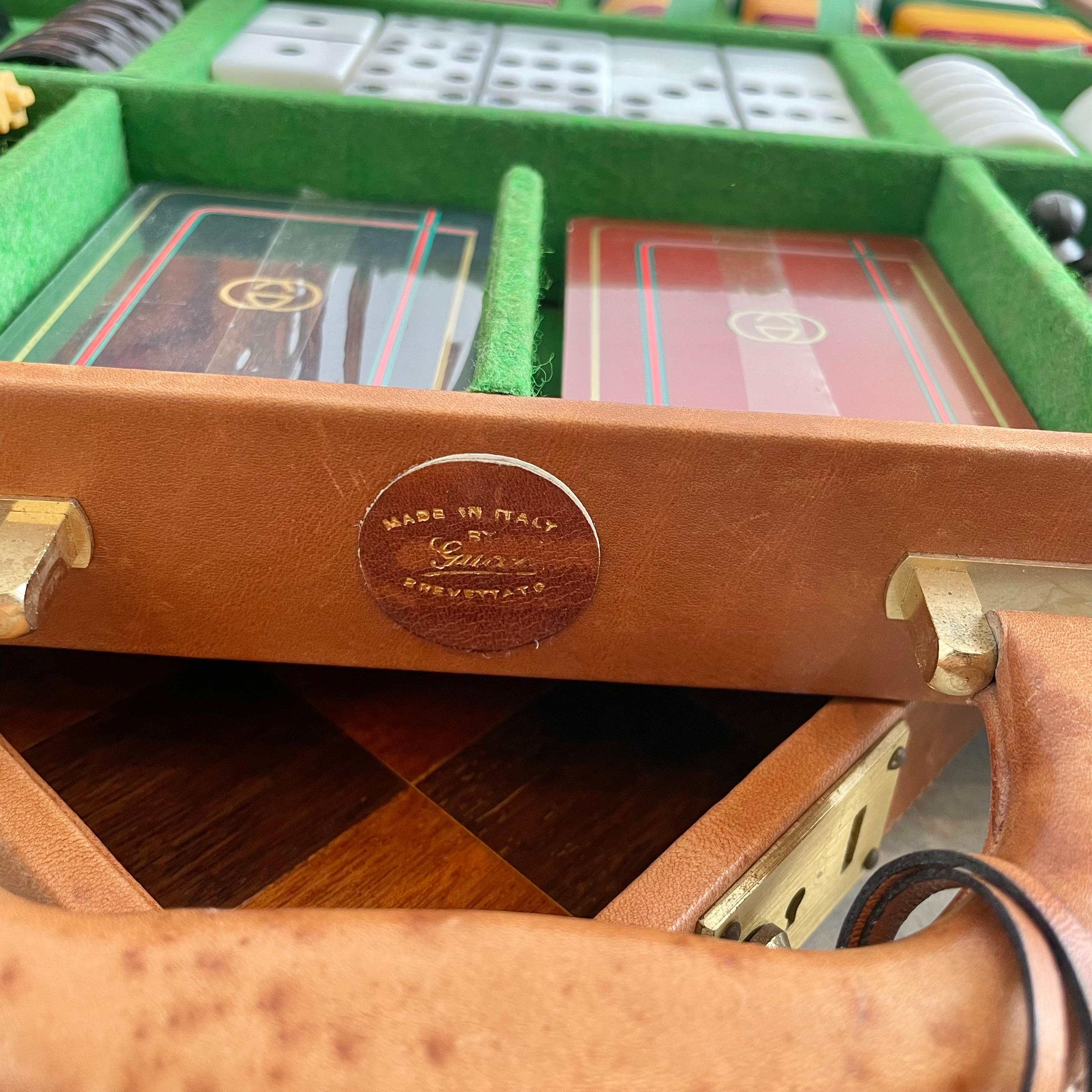 Gucci Leather Travel Multi-Game Set, 1980s, Italy at 1stDibs