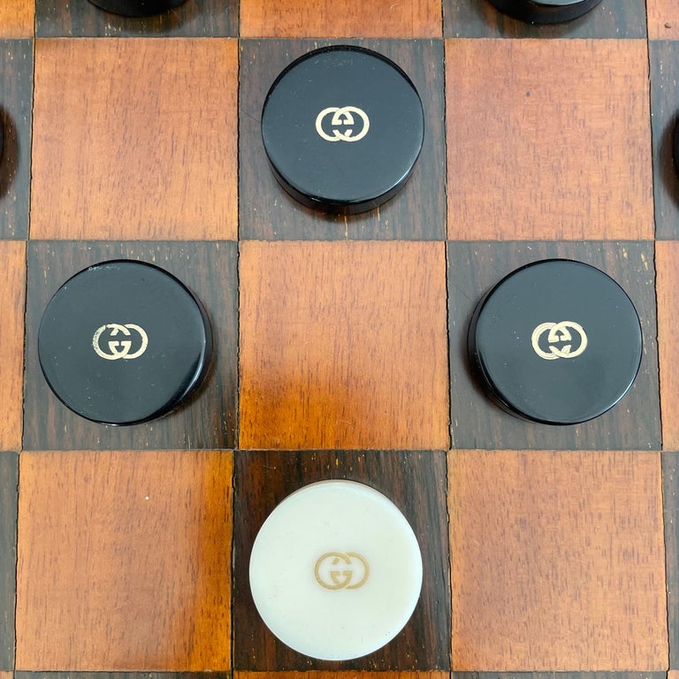 Gucci Leather Travel Multi-Game Set, 1980s Italy For Sale at 1stDibs