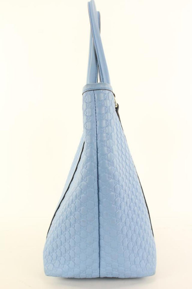 Gucci Light Blue Leather Microguccissima Large Joy Tote 1JGG107 For ...