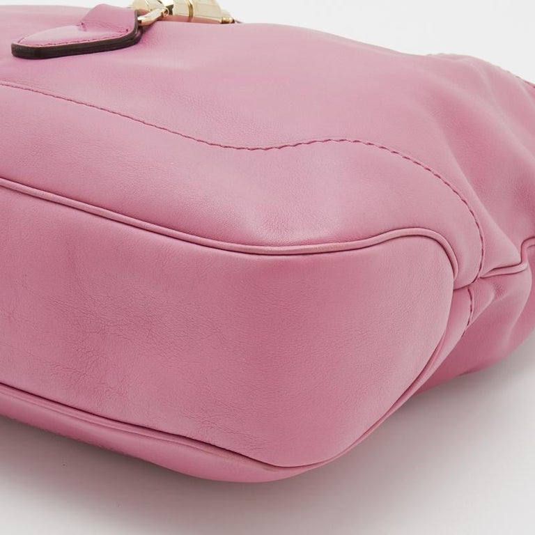 Gucci Light Pink Leather Medium Jackie Hobo at 1stDibs