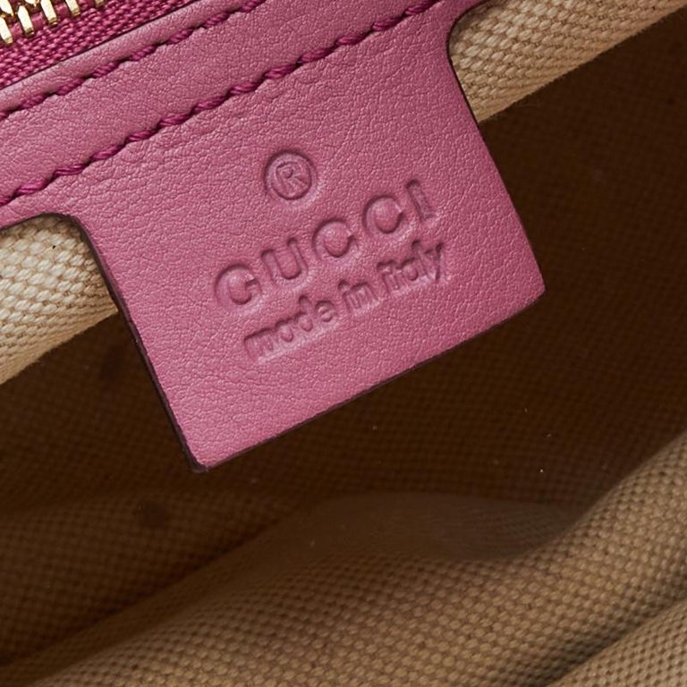 Gucci Light Pink Leather Medium Jackie Hobo at 1stDibs