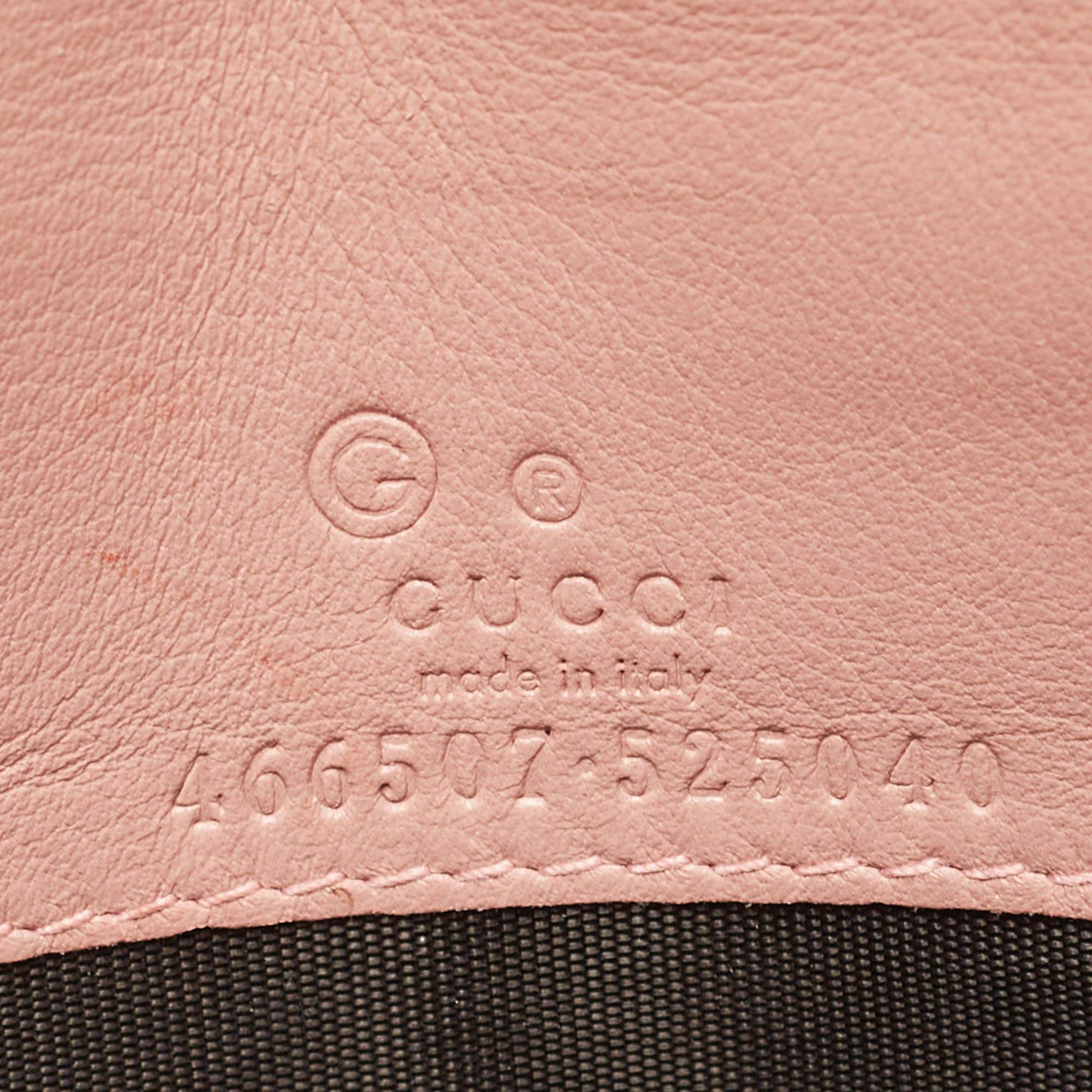 Gucci Light Pink Microguccissima Leather Flap Crossbody Bag For Sale at ...