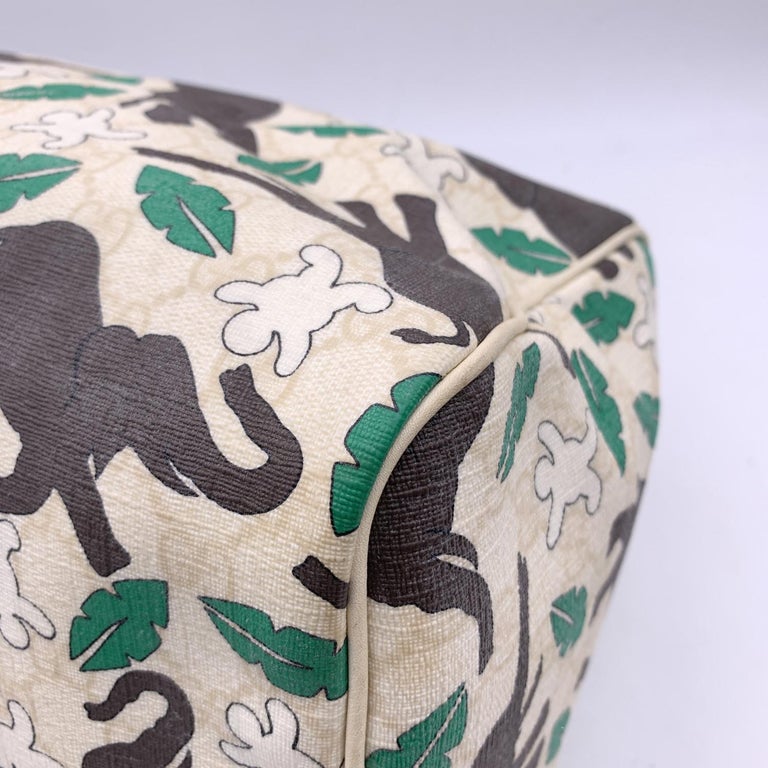 Gucci Limited Edition For Unicef Canvas Elephant Joy Boston Bag For ...