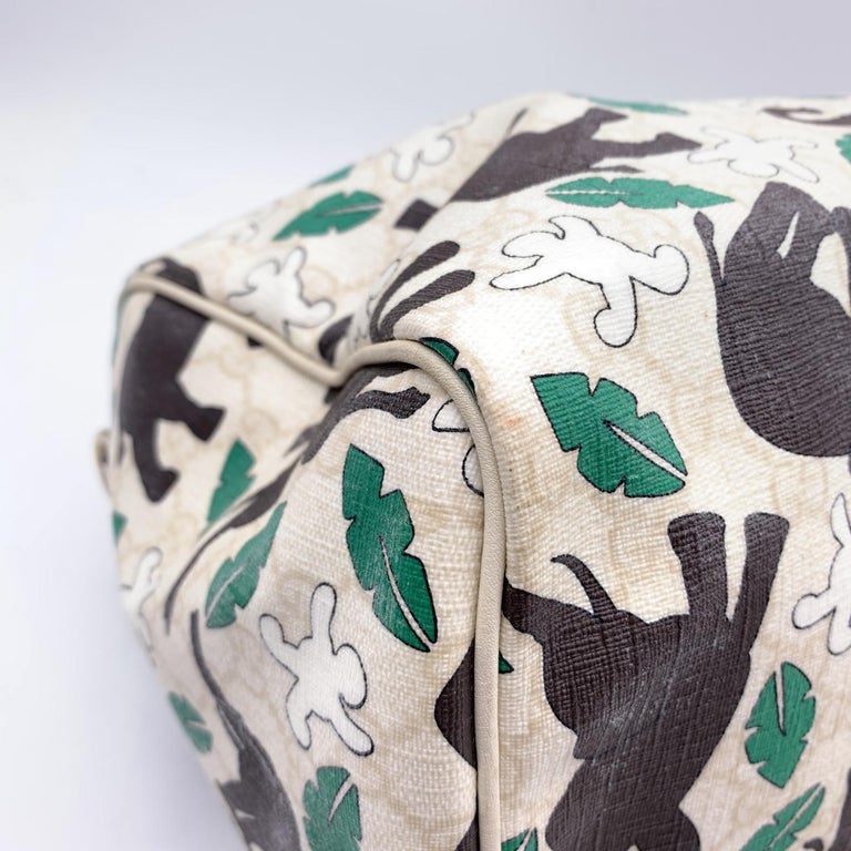 Gucci Limited Edition For Unicef Canvas Elephant Joy Boston Bag For ...