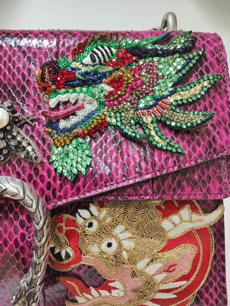 Gucci Limited Edition python skin Dionysus shoulder bag For Sale at 1stDibs