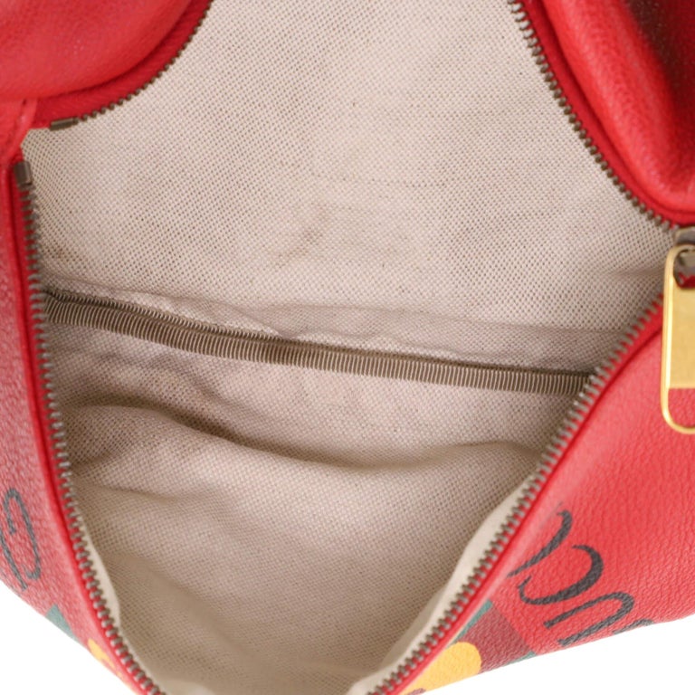 Gucci Logo Belt Bag Printed Leather Medium For Sale at 1stDibs