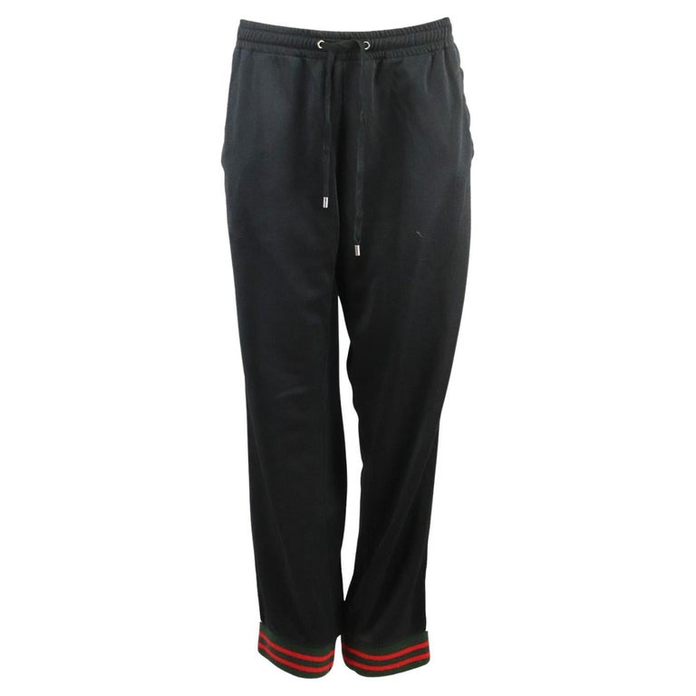 Gucci Logo Jacquard Striped Tech Jersey Track Pants Xxlarge For Sale at ...