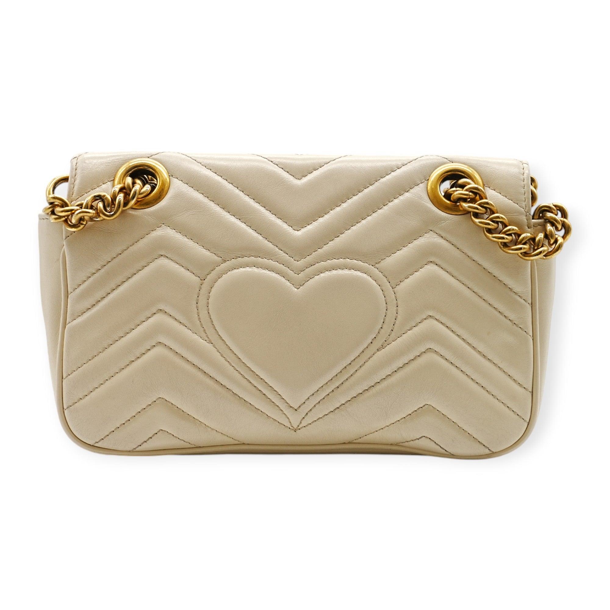 Gucci Marmont White Small Shoulder Bag - '10s at 1stDibs