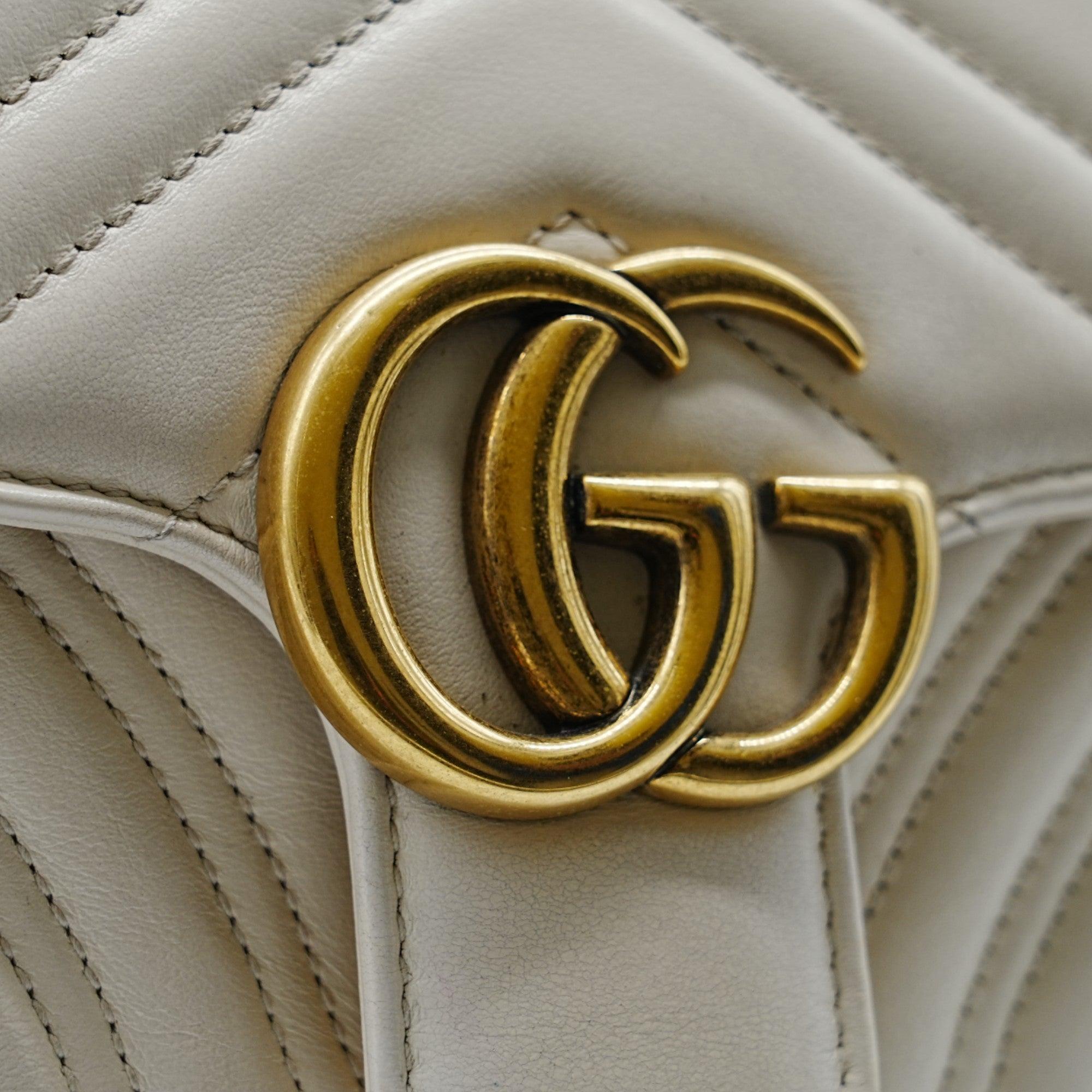 Gucci Marmont White Small Shoulder Bag - '10s at 1stDibs