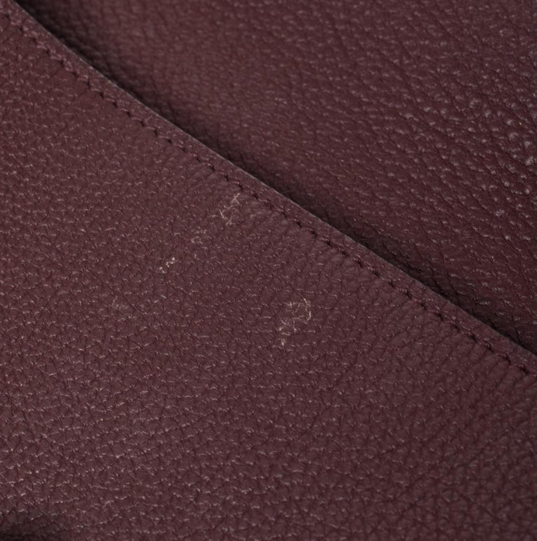 Gucci Maroon Soft Pebbled Leather Jackie Flap Shoulder Bag For Sale at ...