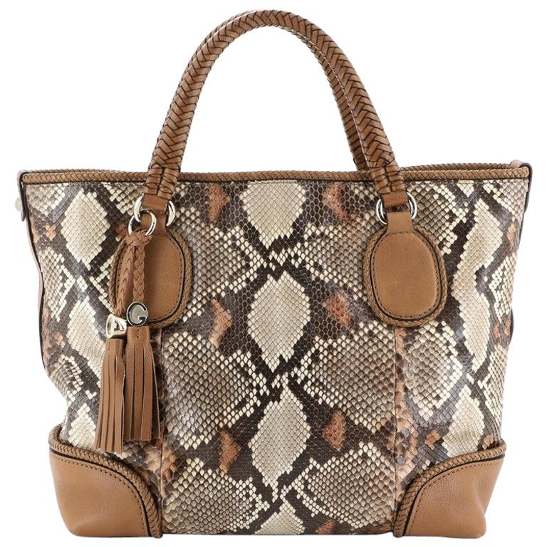 Gucci Marrakech Tote Python Medium at 1stDibs