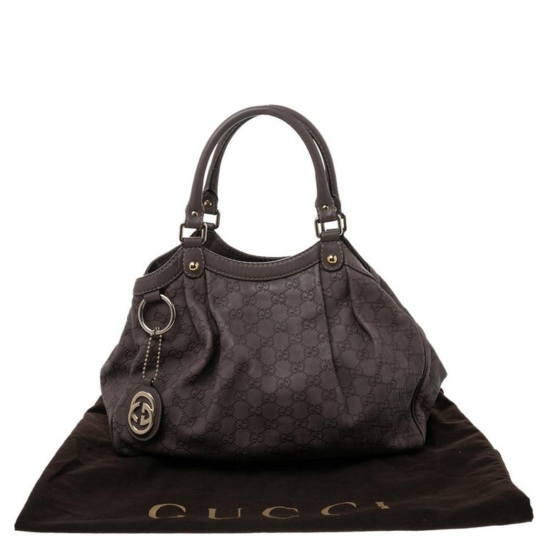 Gucci Mauve Guccissima Leather Medium Sukey Tote at 1stDibs