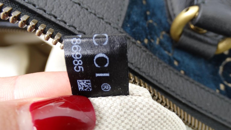 Gucci Medium GG Velvet Duffle Bag For Sale at 1stDibs