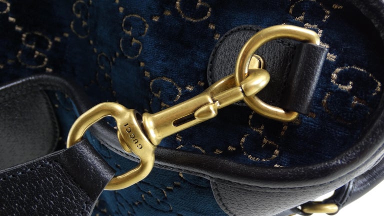 Gucci Medium GG Velvet Duffle Bag For Sale at 1stDibs