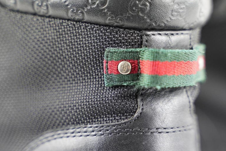 Gucci Men's US10 295321 Guccissima Lace Up Boots 1G1026 For Sale at 1stDibs