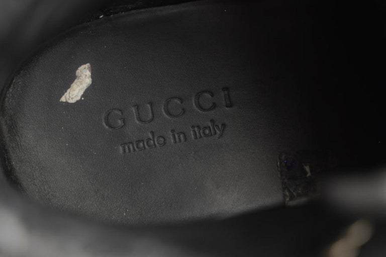 Gucci Men's US10 295321 Guccissima Lace Up Boots 1G1026 For Sale at 1stDibs