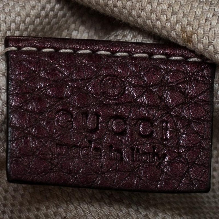 Gucci Metallic Maroon Leather Mini Soho Disco Chain Crossbody Bag For ...