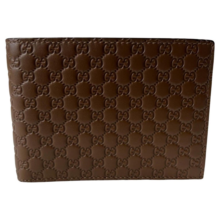 Gucci Microguccissima Bi-Fold Wallet TAN (273596) For Sale at 1stDibs