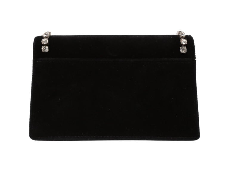 GUCCI MINI WOC DIONYSUS WITH CRYSTALS Black Velvet For Sale at 1stDibs