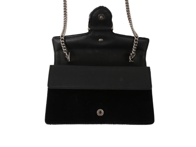 GUCCI MINI WOC DIONYSUS WITH CRYSTALS Black Velvet For Sale at 1stDibs